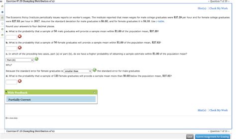 Solved Ns Exercise Sampling Distribution Of X Chegg