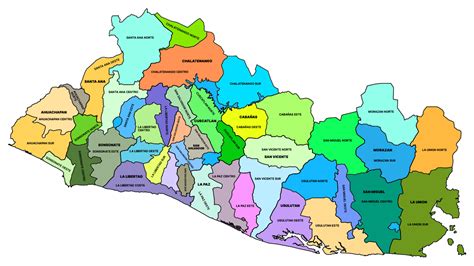 Municipios De El Salvador Mapa Ania Maible