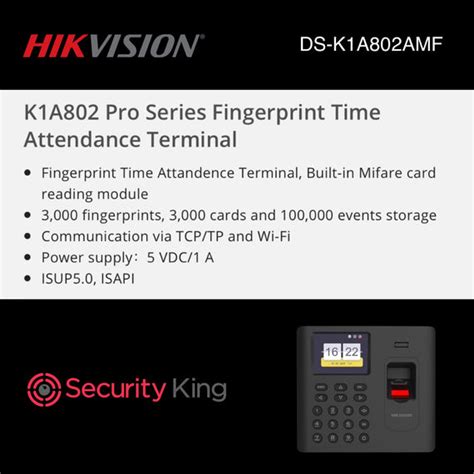 Hikvision Face Recognition Terminal Securityking