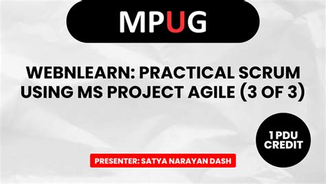Practical Scrum Using Ms Project Agile 3 Of 3