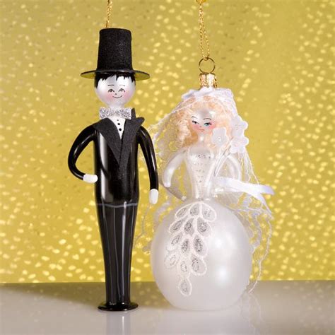 The Cottage Shop De Carlini Blonde Bride And Groom Christmas