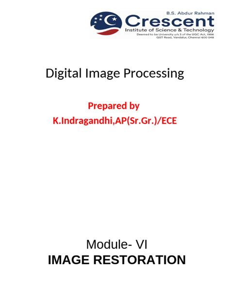Module Vi Pdf Applied Mathematics Digital Signal Processing