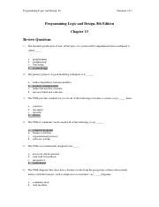 Chapter Pdf Programming Logic And Design E Solutions Programming Logic And Design Th