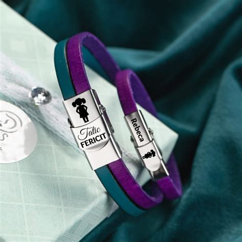 Set De Bratari Tata Fiica Din Piele