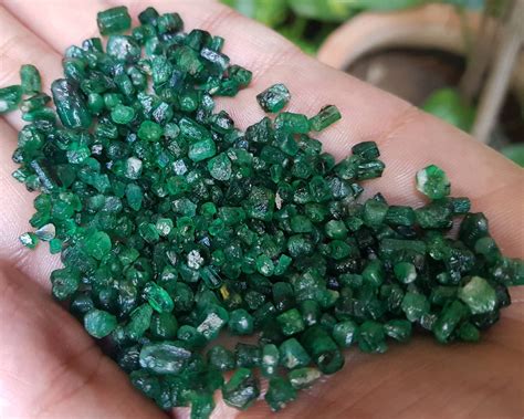 EMERALD Piedra Preciosa Cruda Esmeralda Natural Sin Tratar Etsy