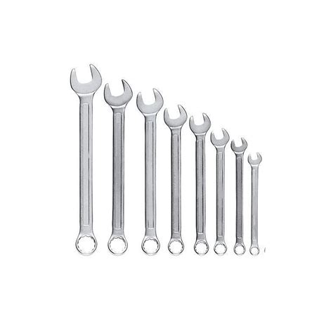 8 Piece Chrome Vanadium Steel Combination Wrench Set Shop Today Get It Tomorrow