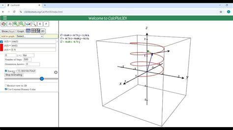 Calcplot3d Parametric Functions Youtube