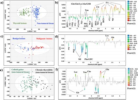 The OPLS DA Models A The Scores And B Loadings Plots Obtained From