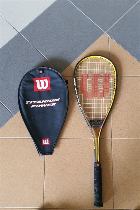 Wilson Titanium Smash Squash Racquet Sports Equipment Sports And Games