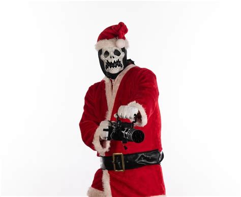 Premium Photo Portrait Of A Scary Santa Claus