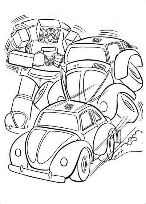 Transformer Car Coloring Pages