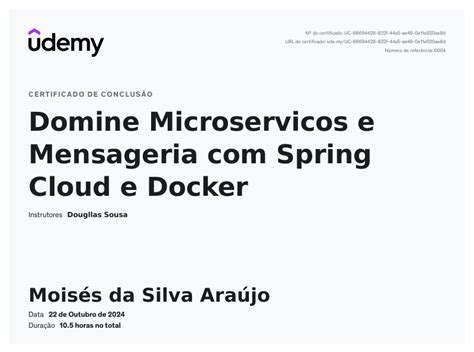 Estou Animado Em Compartilhar Que Conclui O Curso Domine Microservicos