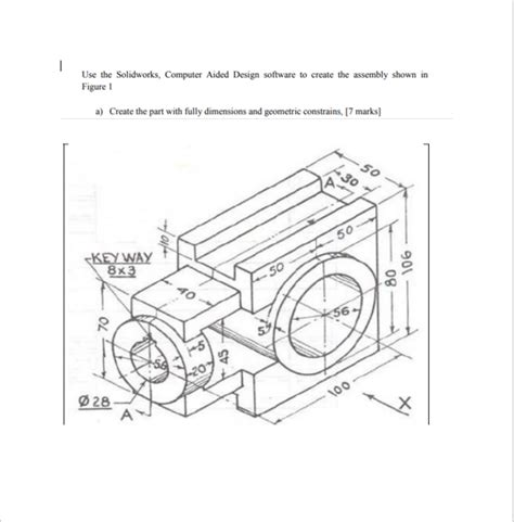 solved use the solidworks computer aided design software