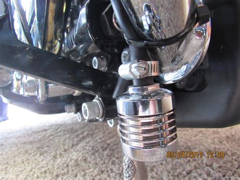 DK Custom External Breather System W Catch Can Harley Twin Cam