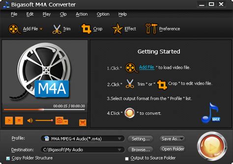 Bigasoft M4a Converter Fast Easy To Use M4a Encoder And M4a Decoder
