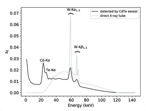 Energy Spectrum Detected Using A Cdte Sensor With A Pixel Size Of 330
