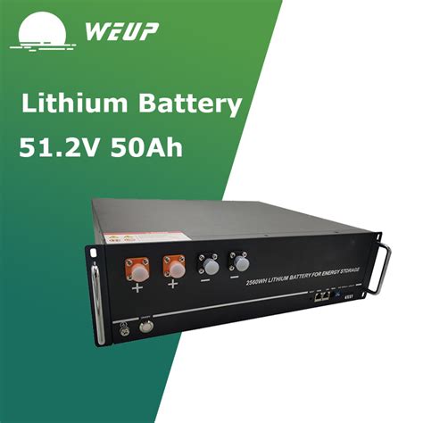 Energy Storage 51 2V 50ah 2 56kwh LiFePO4 Lithium Ion Battery For Home