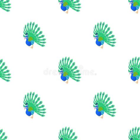 Peacock Pattern Seamless Vector Stock Vector Illustration Of Vector