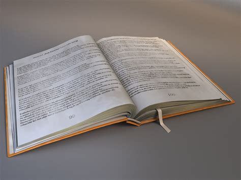 Old Open Book 3d Model Turbosquid 1400566