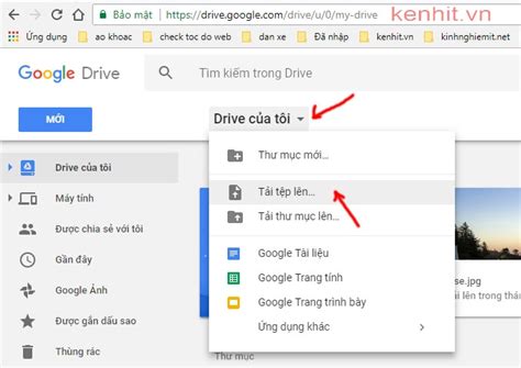 Hướng dẫn cách up file lên google drive