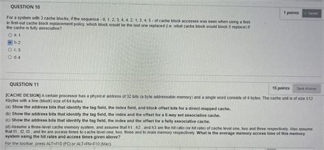 Solved For A System With 3 Cache Blocks If The Sequence Chegg Com