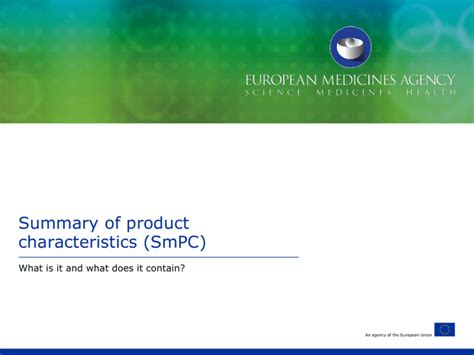 Summary Of Product Characteristics