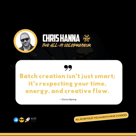 chris hanna on linkedin batch creation isn t just efficient it