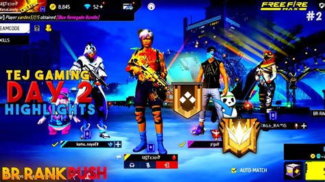 Day 2 Highlights Br Rank Push 🔰🔰😈 24kgoldn Mood ️ Freefire