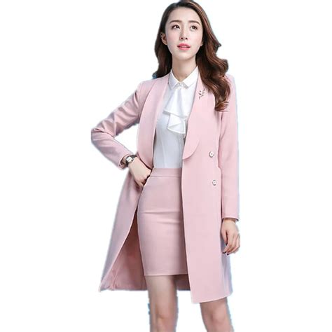사용자 정의 여성의 긴 섹션 우아한 정장 스커트 여성 비즈니스 정장 슈트 여성 정장 투피스 정장 자켓 스커트정장 치마 Aliexpress