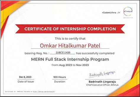 omkar patel on linkedin mernstack fullstackdevelopment internship