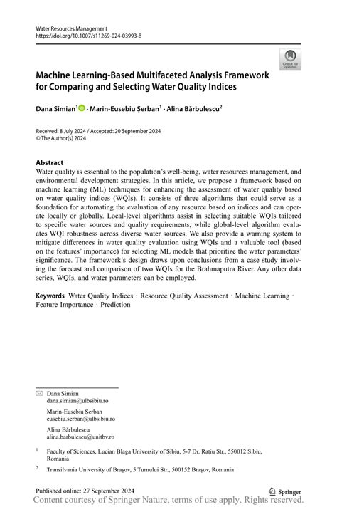 Pdf Machine Learning Based Multifaceted Analysis Framework For