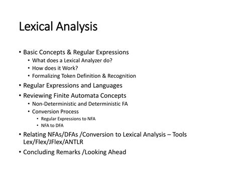 Ppt Chapter 3 Lexical Analysis Powerpoint Presentation Free