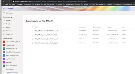 Bug Searching For Items A User Can Access In One Drive · Issue 1235 · Onedriveonedrive Api