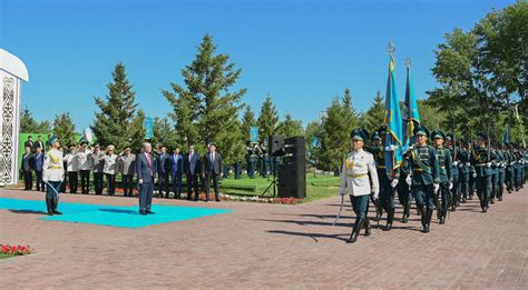 President Tokayev Attends Flag Raising Ceremony And Marks State Symbols