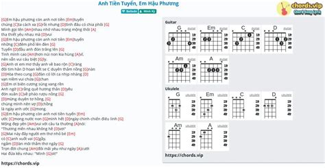 Chord Anh Tiền Tuyến Em Hậu Phương Minh Kỳ Tab Song Lyric Sheet