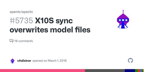 X10s Sync Overwrites Model Files · Issue 5735 · Opentxopentx · Github