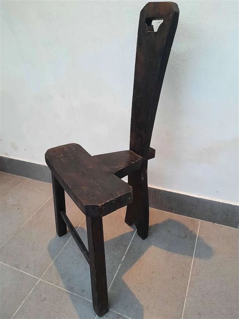 Solid Wood Milking Chair Intondo