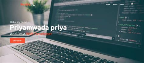 Priyamwada Priya On Linkedin Portfolio Webdevelopment Html Css