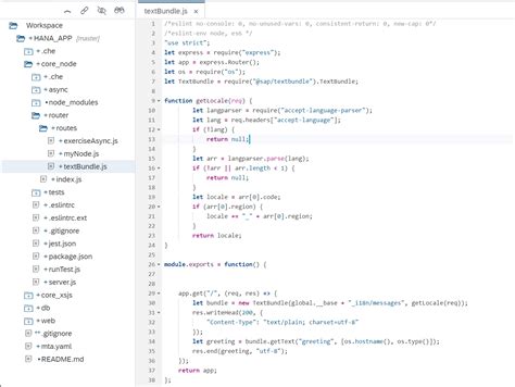 SAP HANA XS Advanced Text Bundles Within Node Js SAP HANA