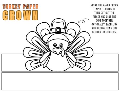 Turkey Hat Printable Craft Free Template