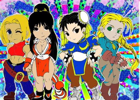 Snk And Capcom Girls By Birong On Deviantart