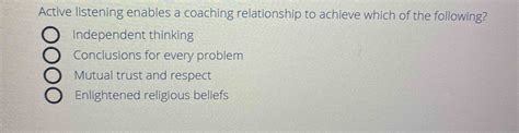Active Listening The Key To A Successful Coaching Relationship Coach 1