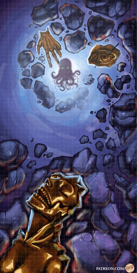 The Pull Of Cthulhu Far Realm Phased Battle Map Domilles Wondrous
