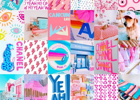 Desktop Preppy Aesthetic Collage Wallpapers Wallpaper Cave