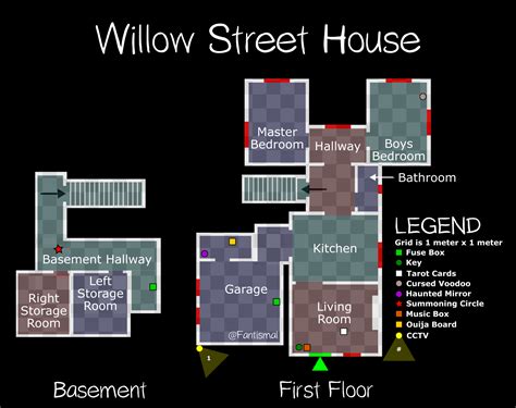 Reference Maps Updated With Cursed Possessions Rphasmophobiagame