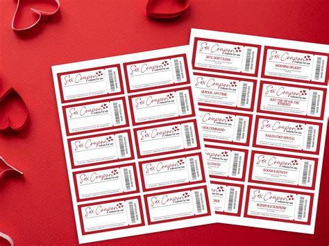 Sex Coupons Printable Love Coupons Naughty Coupon For Couples Editable Sexy Coupons