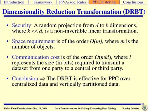 Ppt Data Transformation For Privacy Preserving Data Mining Powerpoint