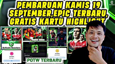 PEMBARUAN KAMIS 19 SEPTEMBER GRATIS HIGHLIGHT EVENT KOIN GRATIS EPIC