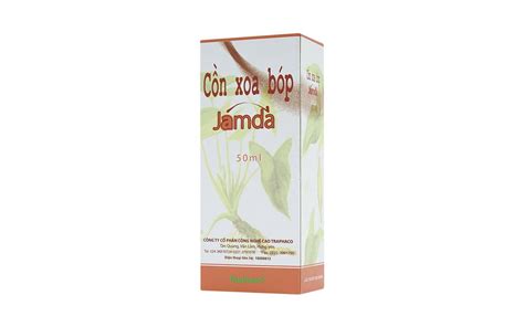 Cồn Xoa Bóp Jamda Traphaco Hộp 50Ml Nhà Thuốc 5G