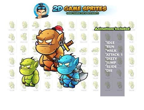 2d Game Character Sprites Artofit